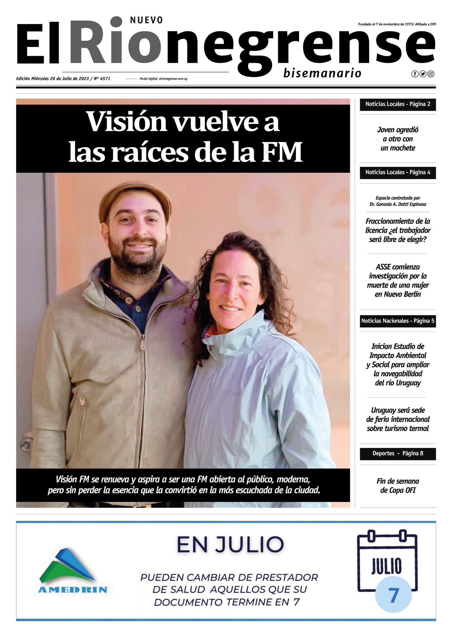 Visión vuelve a las raíces de la FM. - El Rionegrense - Noticias Fray ...